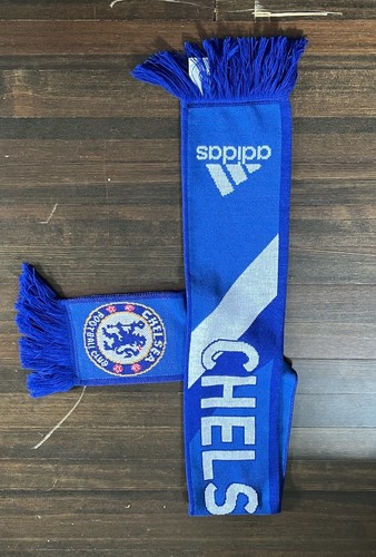 Chelsea Football Scarf Adidas Logo Spellout | eBay