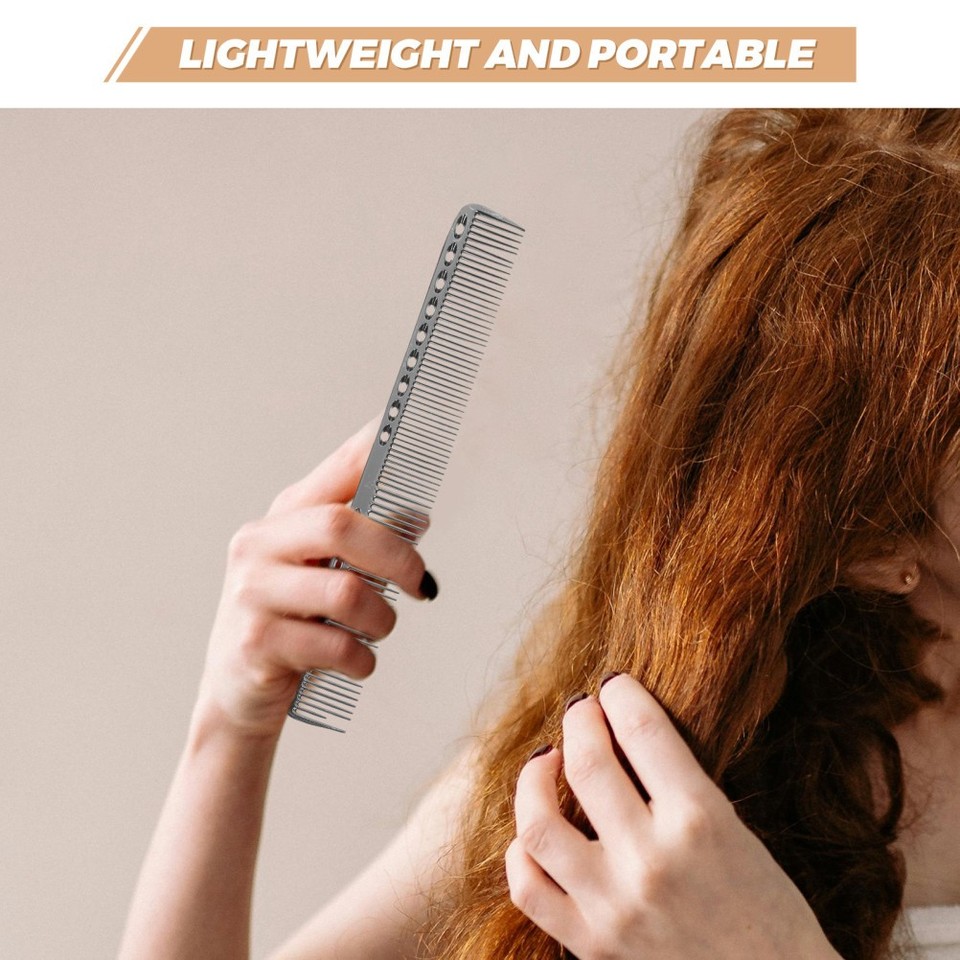 Stainless Steel Hair Comb Professional Hair Salon Hairdressing Comb ...