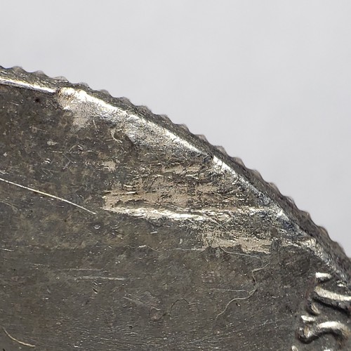 1964 25c Silver Kennedy Half Dollar - Mint Error Defective Planchet ...