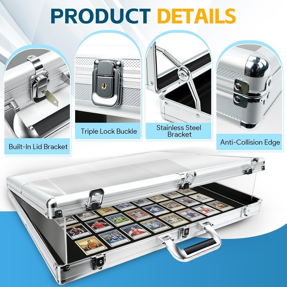 24"x20" Aluminum Show Display Case, Trade Show Display Case with Two ...