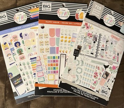 Happy Planner Sticker Book Bundle - 3 Books | eBay