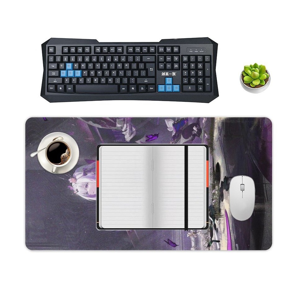 anime girl keyboard mouse pad desk mat game pad 40x75cm | eBay Australia