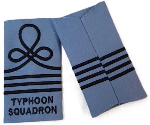 RAF Typhoon Squadron Slides Royal Air Force UOTC Shoulder Rank 3 Bar ...