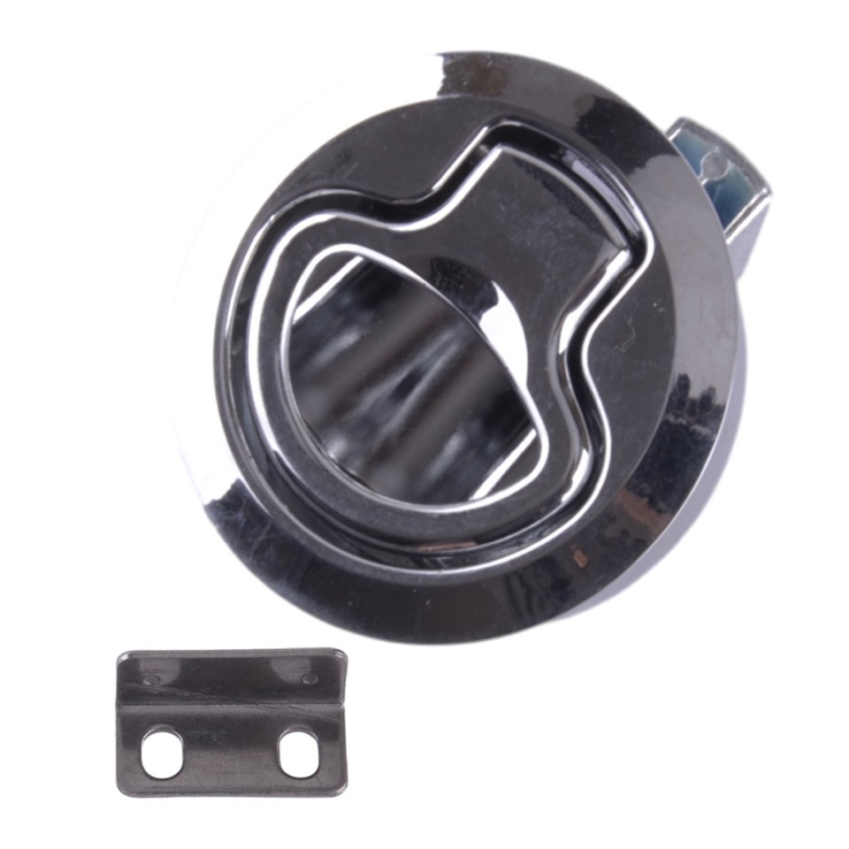 2x Marine Boat Hatch 2" Round Flush Pull Slam Latch Lift for Handle ...
