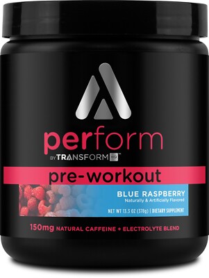 TransformHQ Pre-Workout (Blue Raspberry) 28 Servings - Perform - Gluten ...