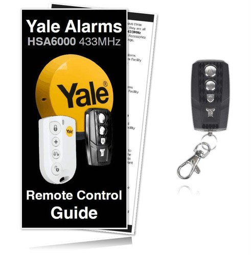 Yale Alarm Remote Premium Compatible Key fob For Yale HSA6400 Systems ...