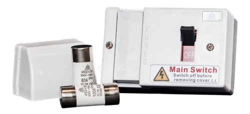 Fused Isolator Sub Main Switch Unit Single Phase With 80A OR 100A Fuse ...