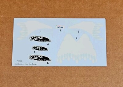 Lindberg 1/24 1938 CUSTOM FORD VAN, SEDAN DELIVERY, DECAL SHEET | eBay