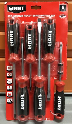 HART 6 Piece Wrench Ready Screwdriver Set Quality USA Brand New Trade ...