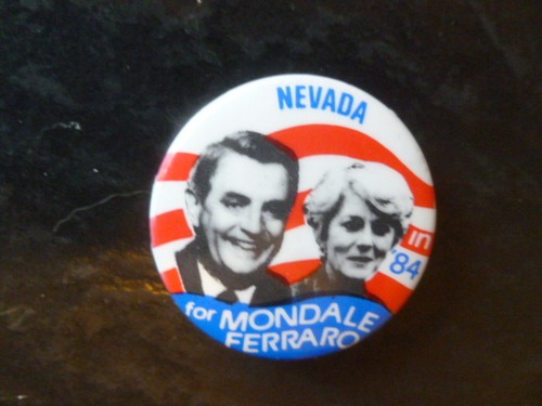 Presidential Nevada Pin Back Mondale Ferraro 1984 Political Campaign ...