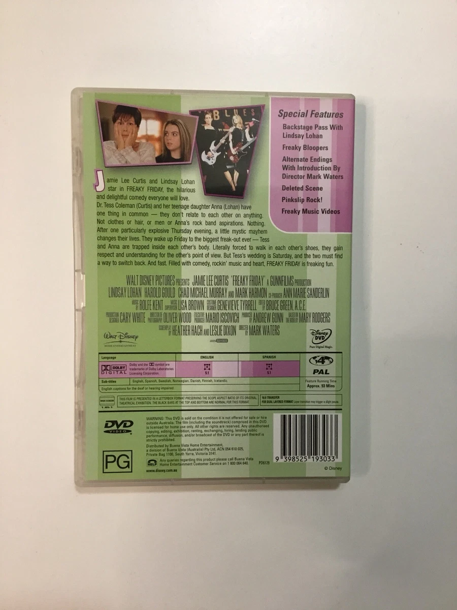 Freaky Friday Dvd Menu