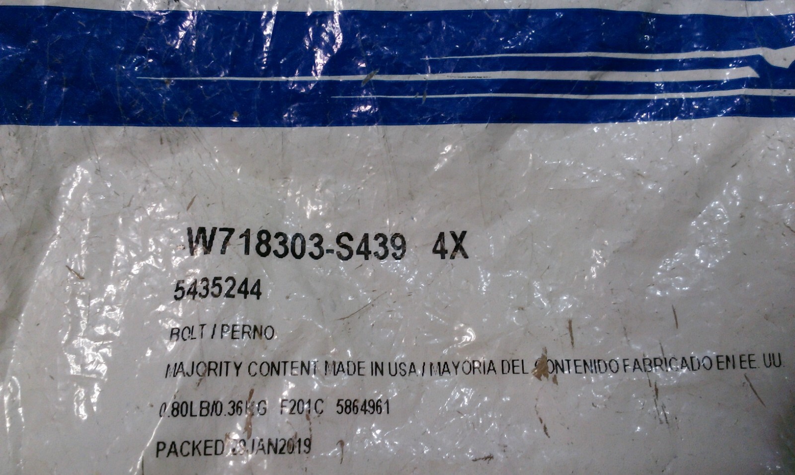 2015-2019 OEM Genuine Ford F-150 Expedition Front Caliper Hex Bolt W718303-S439 | eBay