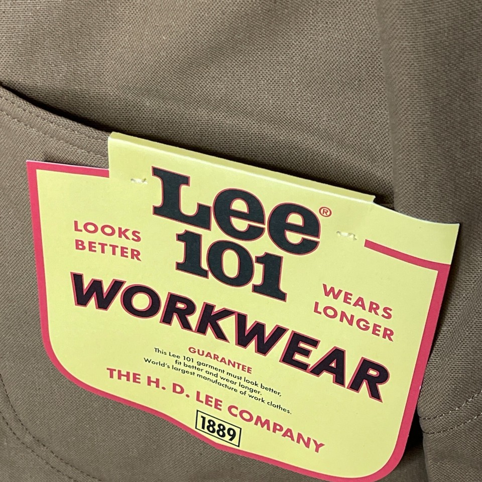 New Lee 101 70’s Workwear Lined Loco Jacket Dry Men's Size XL Made in ...