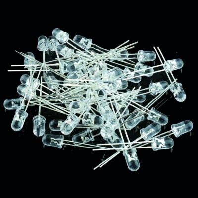 Pack of 50 - Ultra Bright 3mm 5mm LED Bulb - White Red Blue Green ...