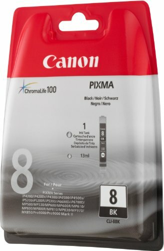 Canon No. 8 Black Ink Cartridge Chromalife 100 Inks, CLI-8BK | eBay