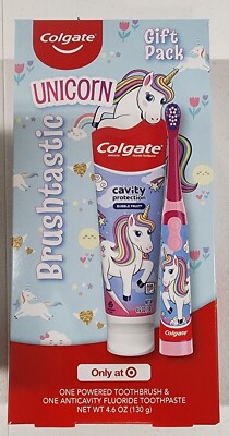 Colgate Unicorn Brushtastic Gift Pack. Electric Toothbrush & Toothpaste ...