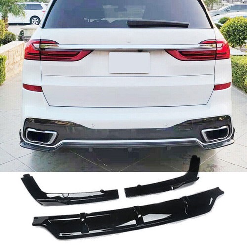 Fit For BMW X7 G07 2020-23 ABS Glossy Black Rear Diffuser Bumper Lip ...