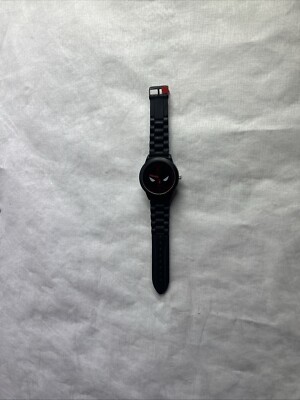 Marvel Deadpool Watch Men Red Black Logo Dial 45mm Silicone Band Needs ...