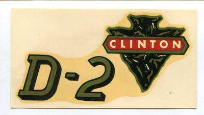 Clinton Engine Chainsaw D-2 Decal NOS | eBay