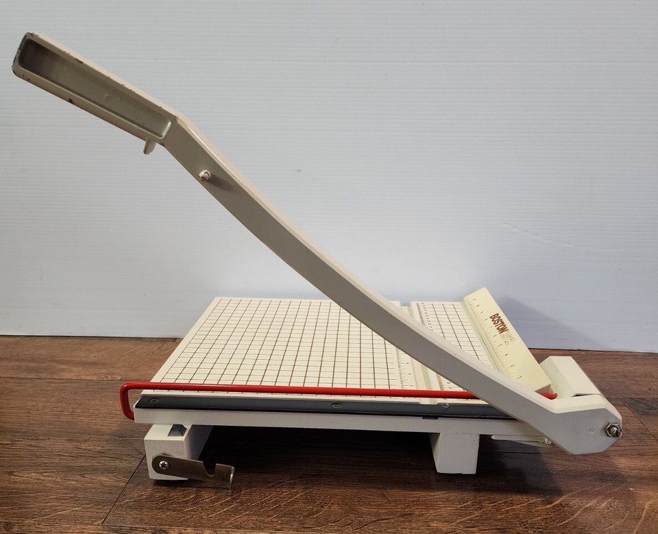 VINTAGE BOSTON 2612 PAPER CUTTER TRIMMER HEAVY DUTY, Very Nice | eBay