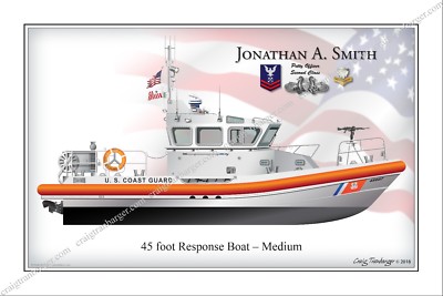 USCG,USCGC,COAST GUARD,cutter,45 foot,RBM,class,response,boat,small ...