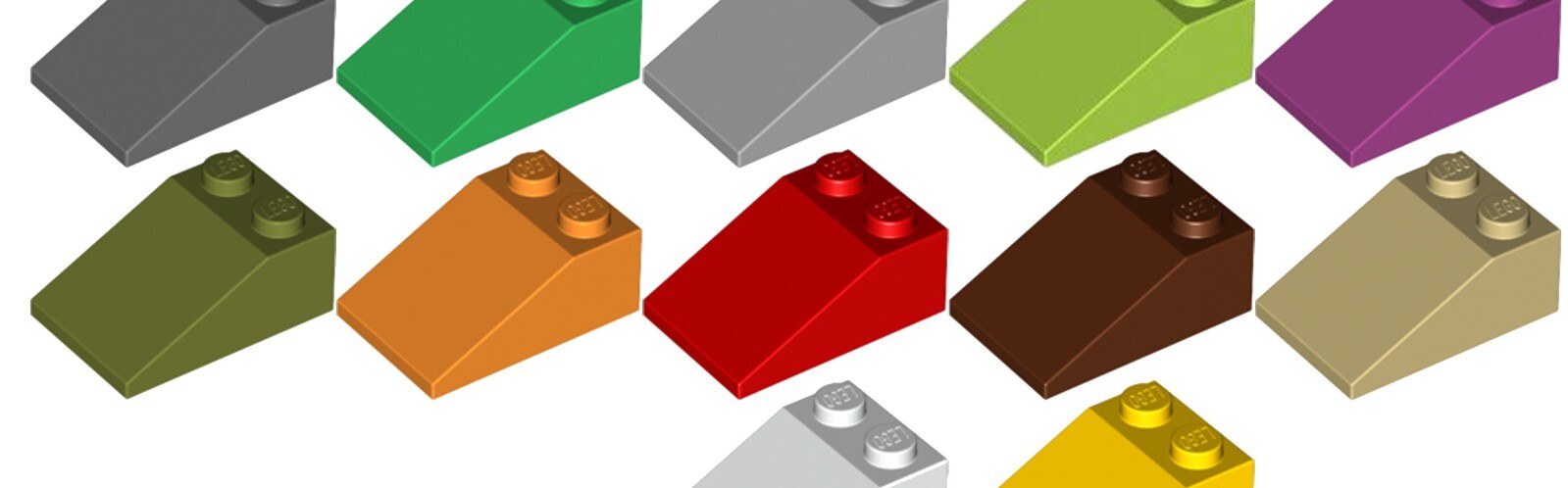 LEGO Parts 3298 (6pcs) Slope 33 3x2 Choose Color Bricks | eBay