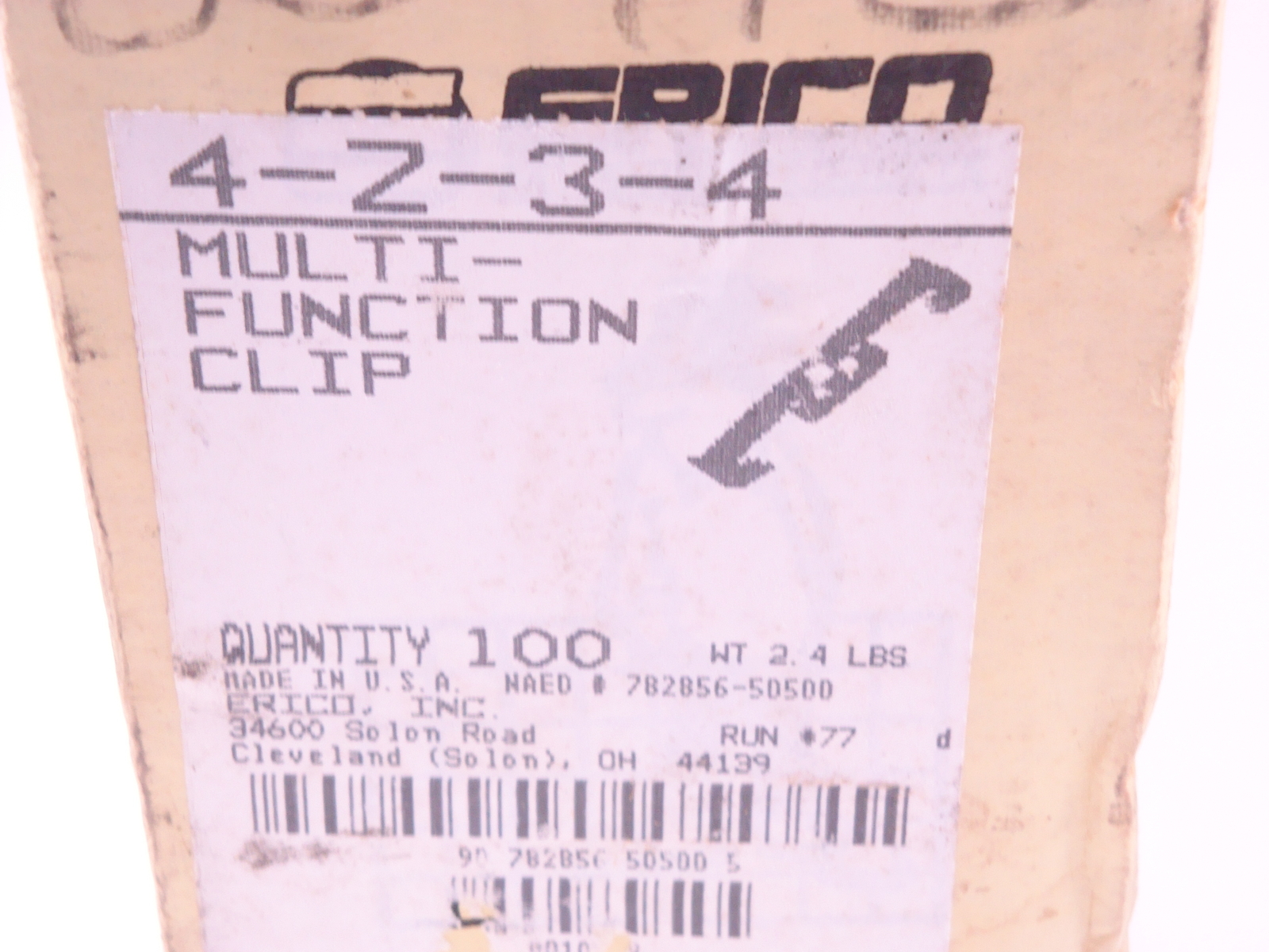 Lot of 5 4Z34 Erico Caddy Multi Function Clip Rod Size 1/4 Wire Size ...