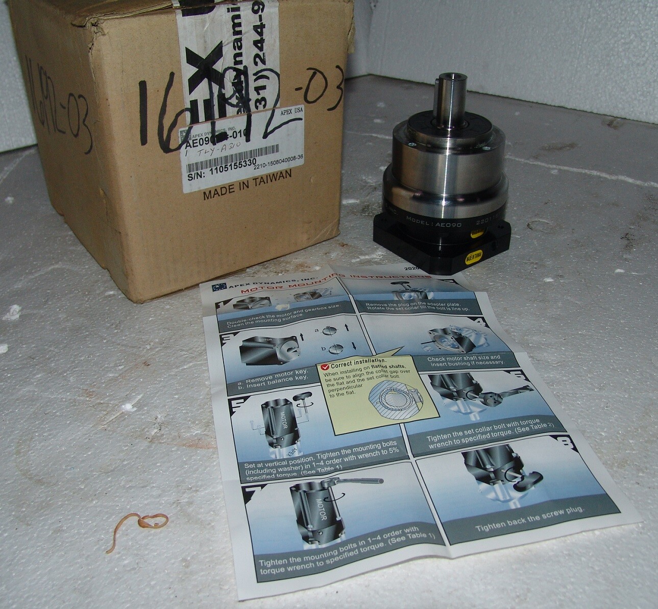 Apex Ae090-010 Spindle Speed Reducer 10-1 for sale online | eBay