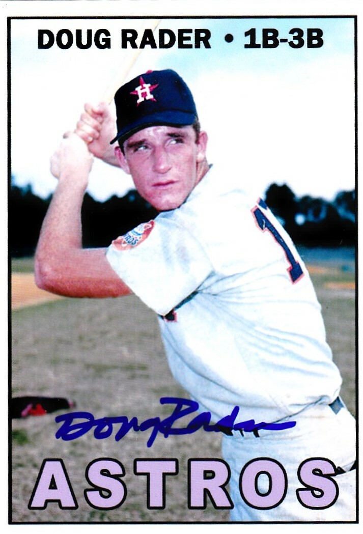 DOUG RADER HOUSTON ASTROS SIGNED 1967 STYLE CUSTOM CARD | eBay