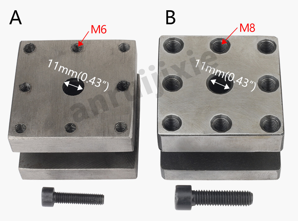 Lathe Four-position tool post 60mm/Tool Holder/Square Tool Post Rest ...