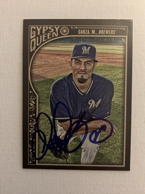 Matt Garza Signed Autographed 2015 Gypsy Queen Card Milwaukee Brewers ...