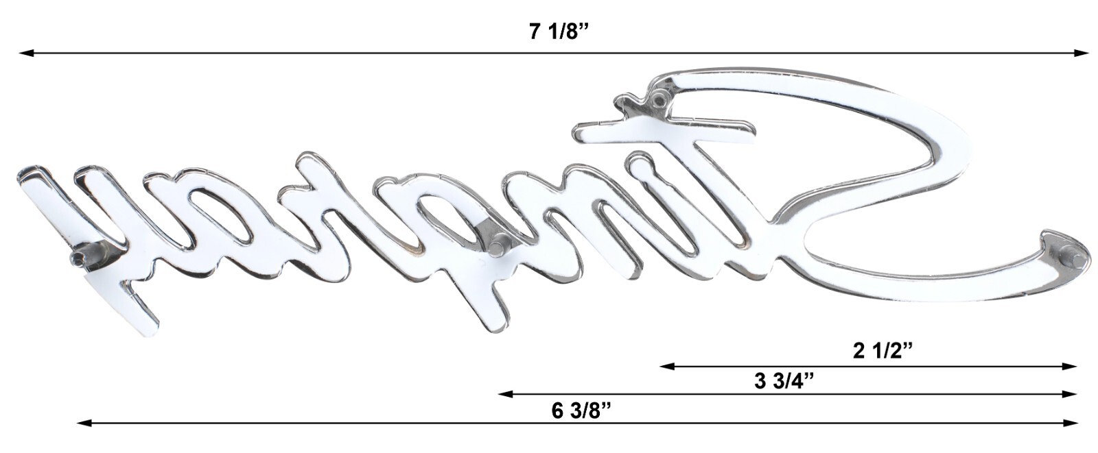 Corvette 1969-73 C3 Stingray Chrome Side Fender Emblem Badge Script ...