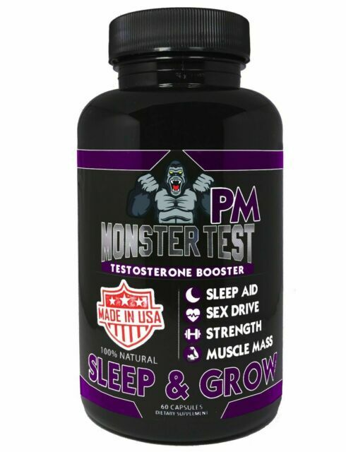 Angry Supplements Monster Test Testosterone Booster Supplements - 60 ...