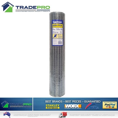 Wire Mesh Fence Welded Galvanized Bird Aviary Vermin Snake 10m x 900mm ...
