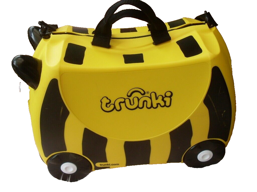 TRUNKI BERNARD BEE SIT ON AND RIDE CASE WITH STRAP AND KEY #158 | eBay UK