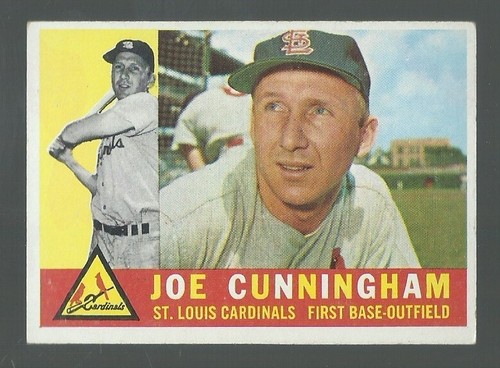 1960 TOPPS BASEBALL #40 JOE CUNNINGHAM EX/MT+ ST. LOUIS CARDINALS | eBay