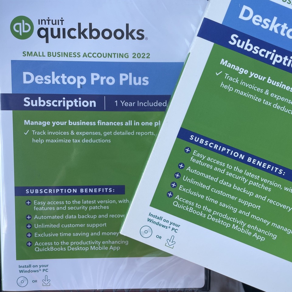 SEALED Intuit Quickbooks Desktop Pro Plus Small Business Accounting ...