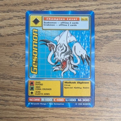 Bandai Digimon Trading Card Series 1 Gesomon Bo-30 NM | eBay