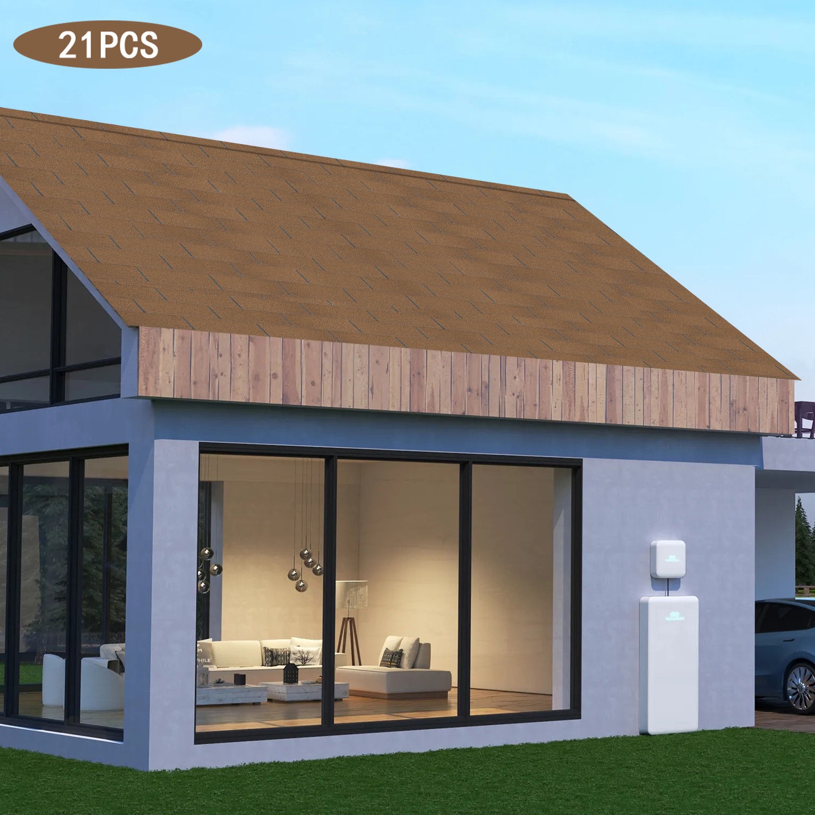 Roofing Shingles, Asphalt Shingles Roof Tiles, 21pcs Asphalt Roof ...