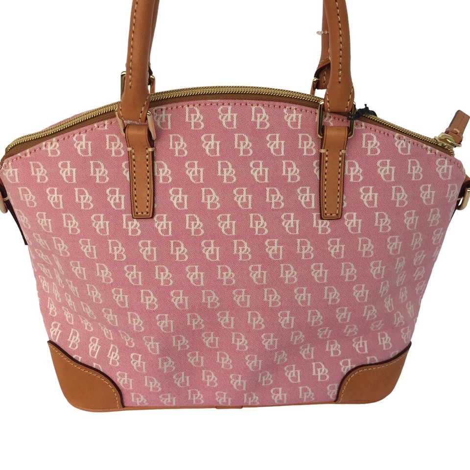 Dooney Bourke Handbag Charlie Satchel Canvas Crossbody Signature Logo ...