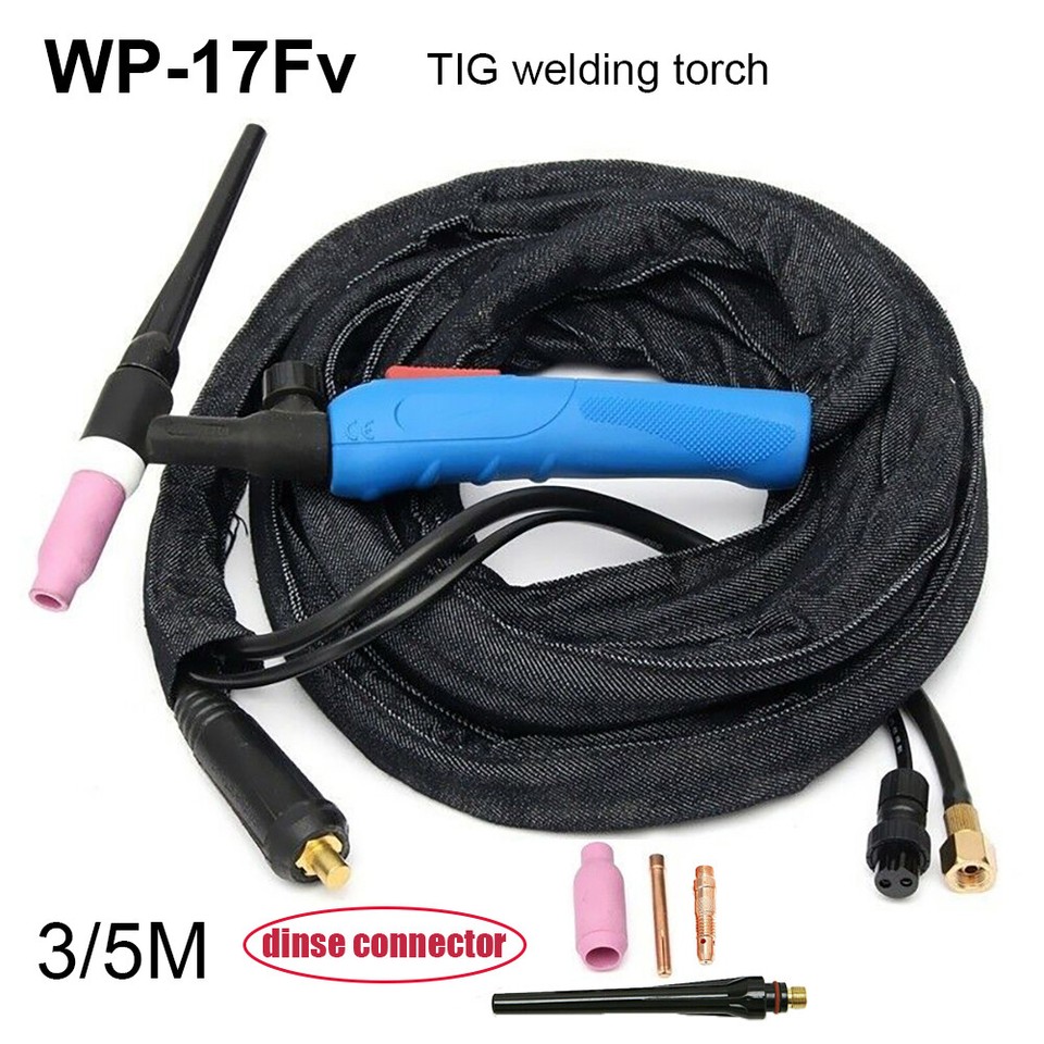 WP-17FV TIG Welder Torch Gun 10FT/16FT 200A Air-cooled Fit TIG Welding ...