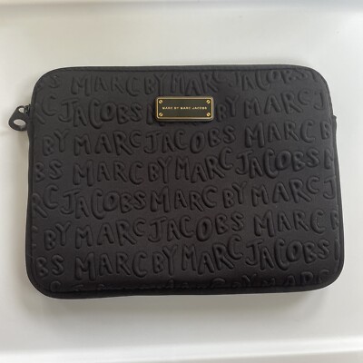 Marc By Marc Jacobs Tablet iPad Case Padded Black Zipper EUC 10x8 | eBay