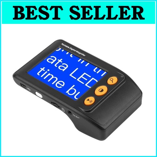 Portable Digital Video Magnifier - 3.5" LCD Screen, 2x-25x Zoom for Low ...