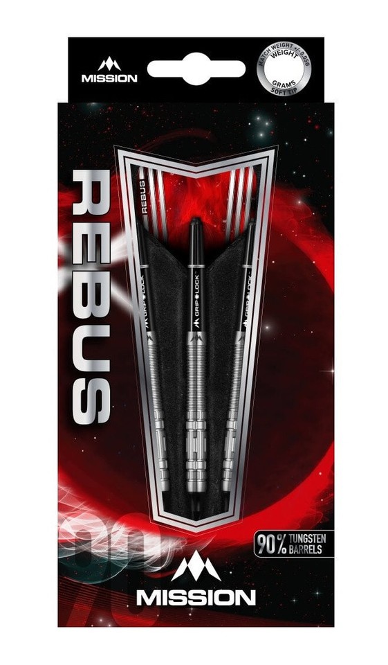 Mission Rebus M1 90% Tungsten Soft Tip Darts – 18 Grams | eBay