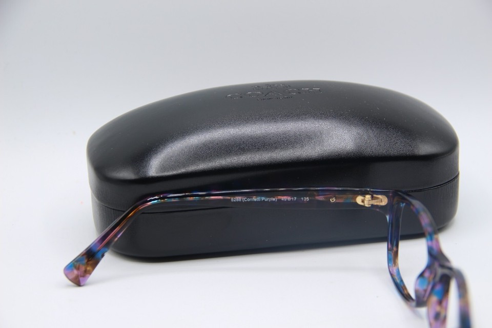 NEW COACH HC 6065 5288 PURPLE CONFETTI BLUE AUTHENTIC FRAMES EYEGLASSES ...