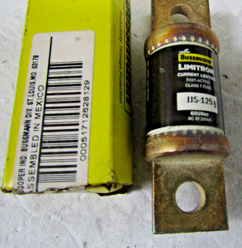 NEW BUSSMANN LIMITRON JJS-125 T-TRON 125 AMP FUSE | eBay