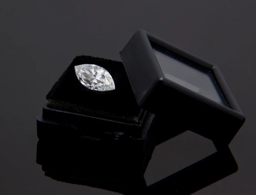 1 CT Natural White Diamond Marquis Cut VVS1 D Grade Certified + 1 Free ...