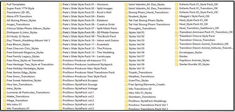 +6000 Templates, Transitions and Styles ProShow Producer | eBay