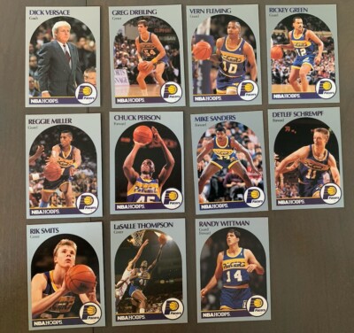 1990-91 Hoops NBA Basketball Team Set - Indiana Pacers Reggie Miller | eBay