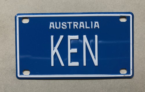 KEN Novelty Mini Number Plate | eBay